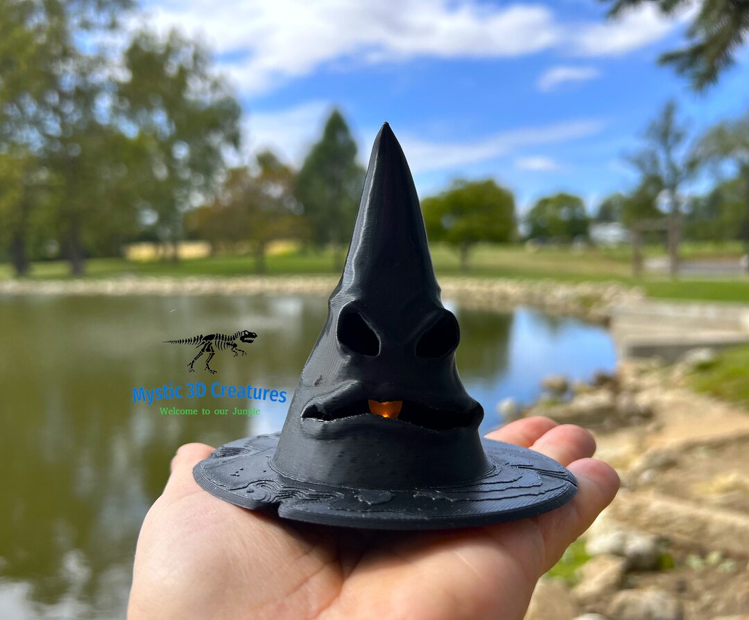 3D Printed Witch Hat Fidget Toy Magic Spooky Witchy Sculpture With Tea ...