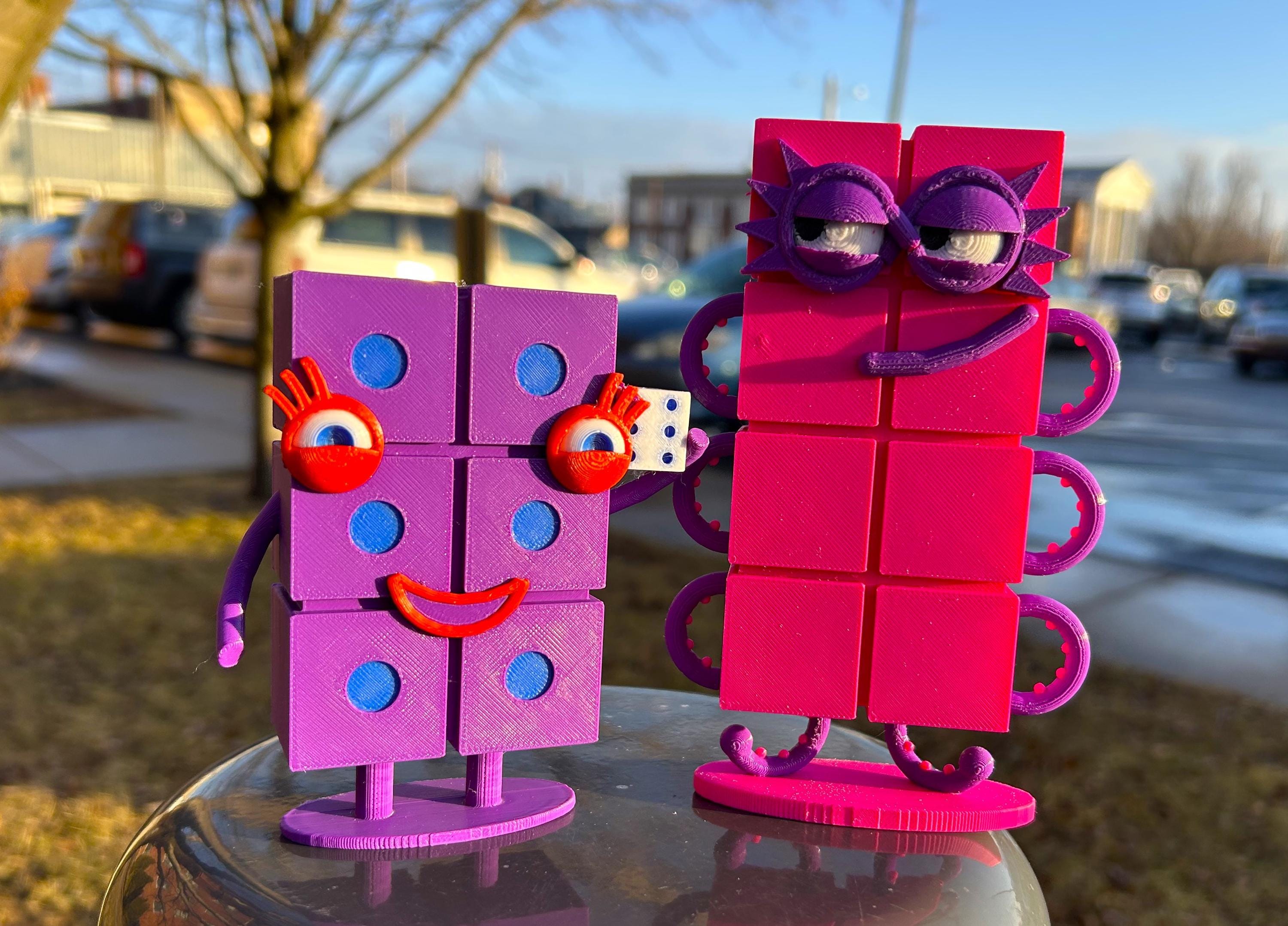 3D Printed Inspired Numberblocks 6 & 8 Fidget Toys Cute Preschool ...