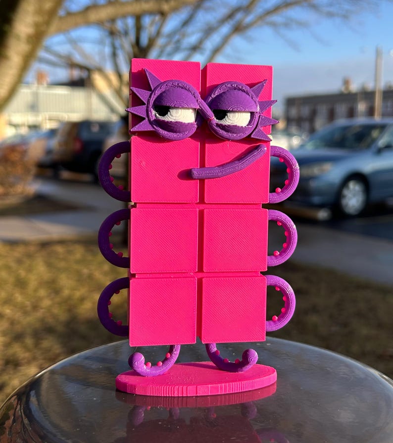 3D Printed Inspired Numberblocks 6 & 8 Fidget Toys Cute Preschool ...