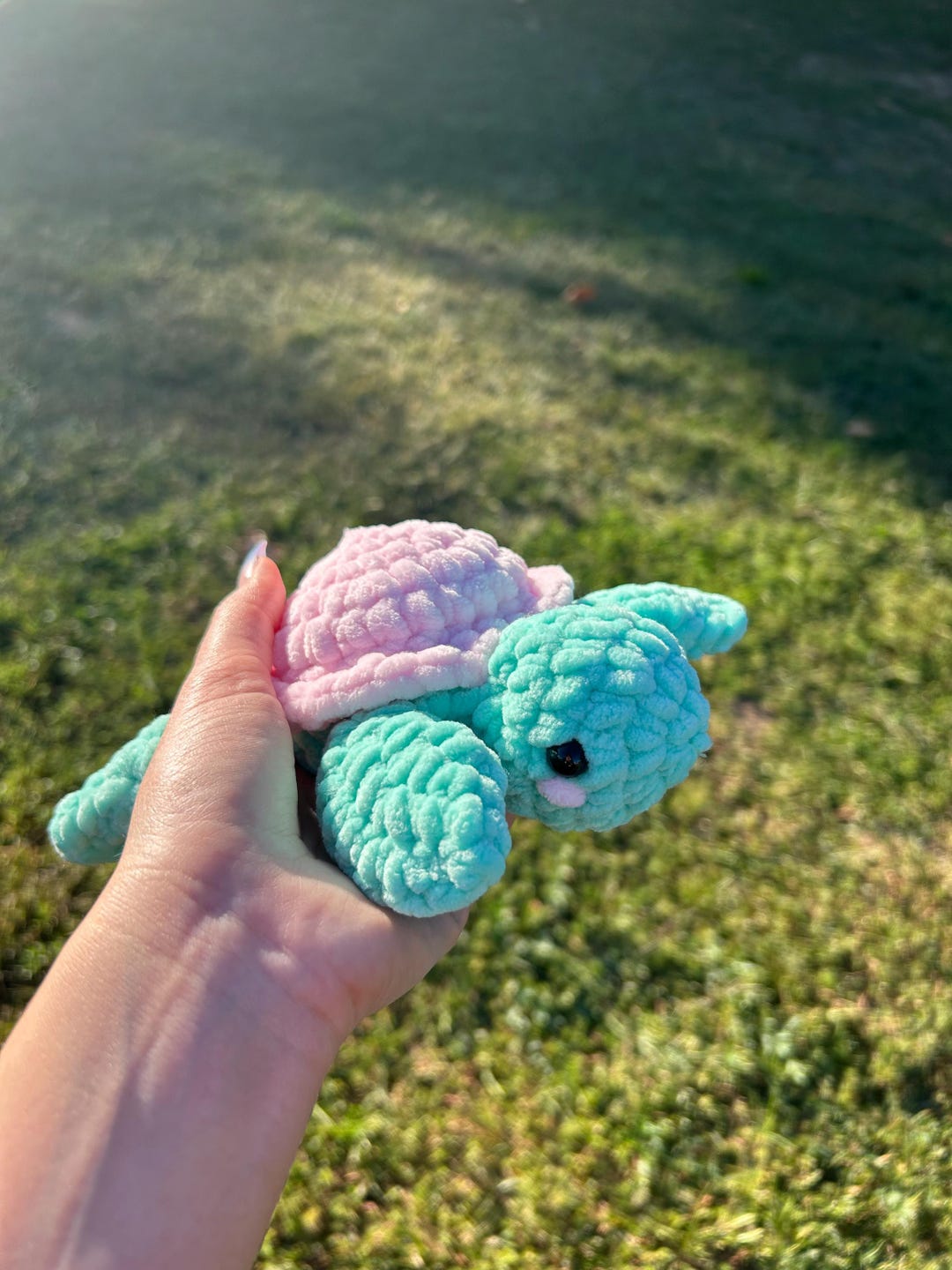 Small Turtle Amigurumi Crochet Plush Toy Cute Handmade - Etsy