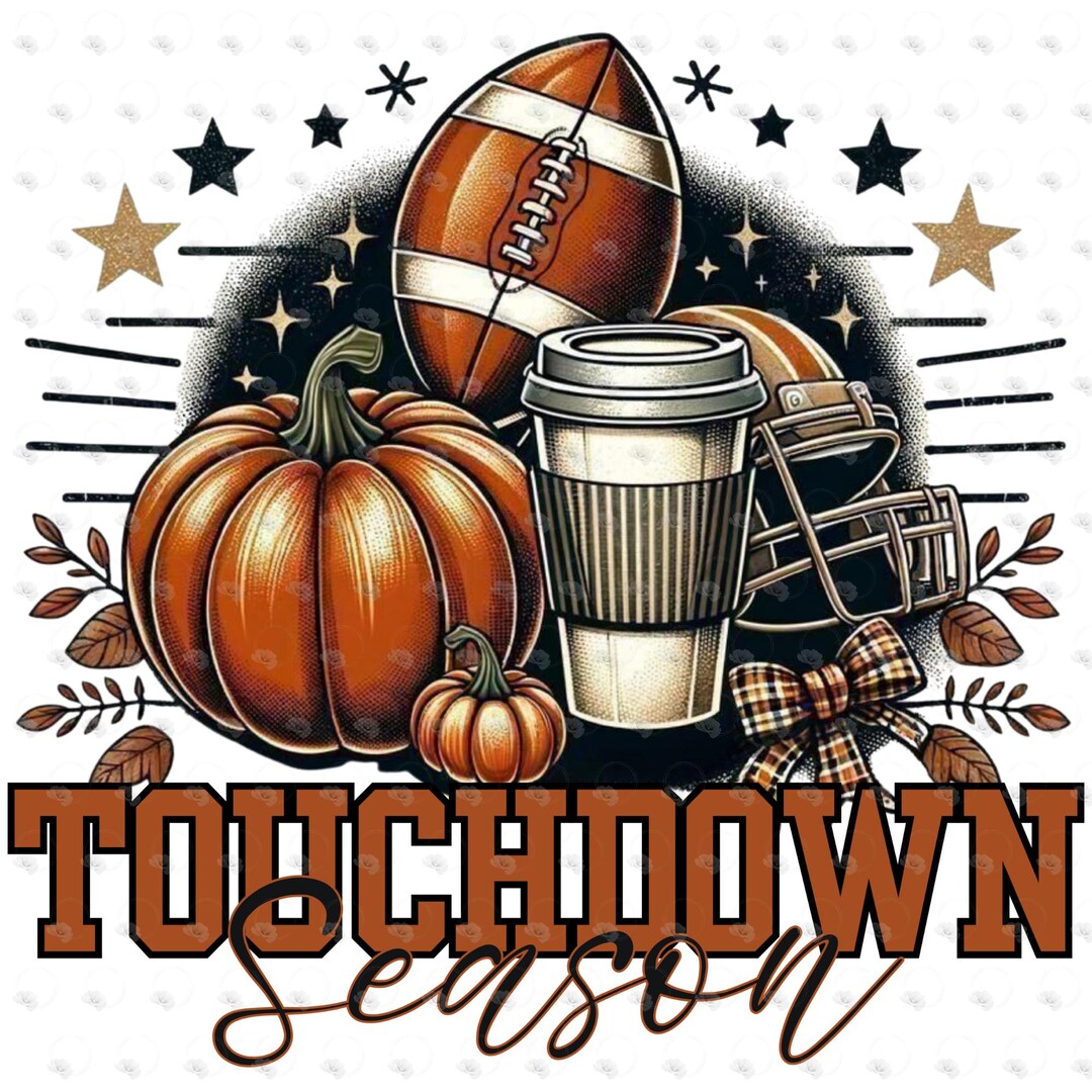 Fall Football Shirt Design PNG | Touchdown Season Retro Distressed ...