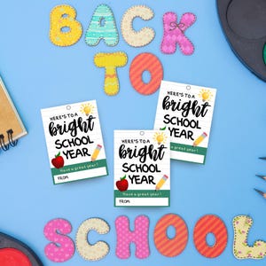 Printable Back to School Gift Tags: Teacher to Student (PDF Download ...