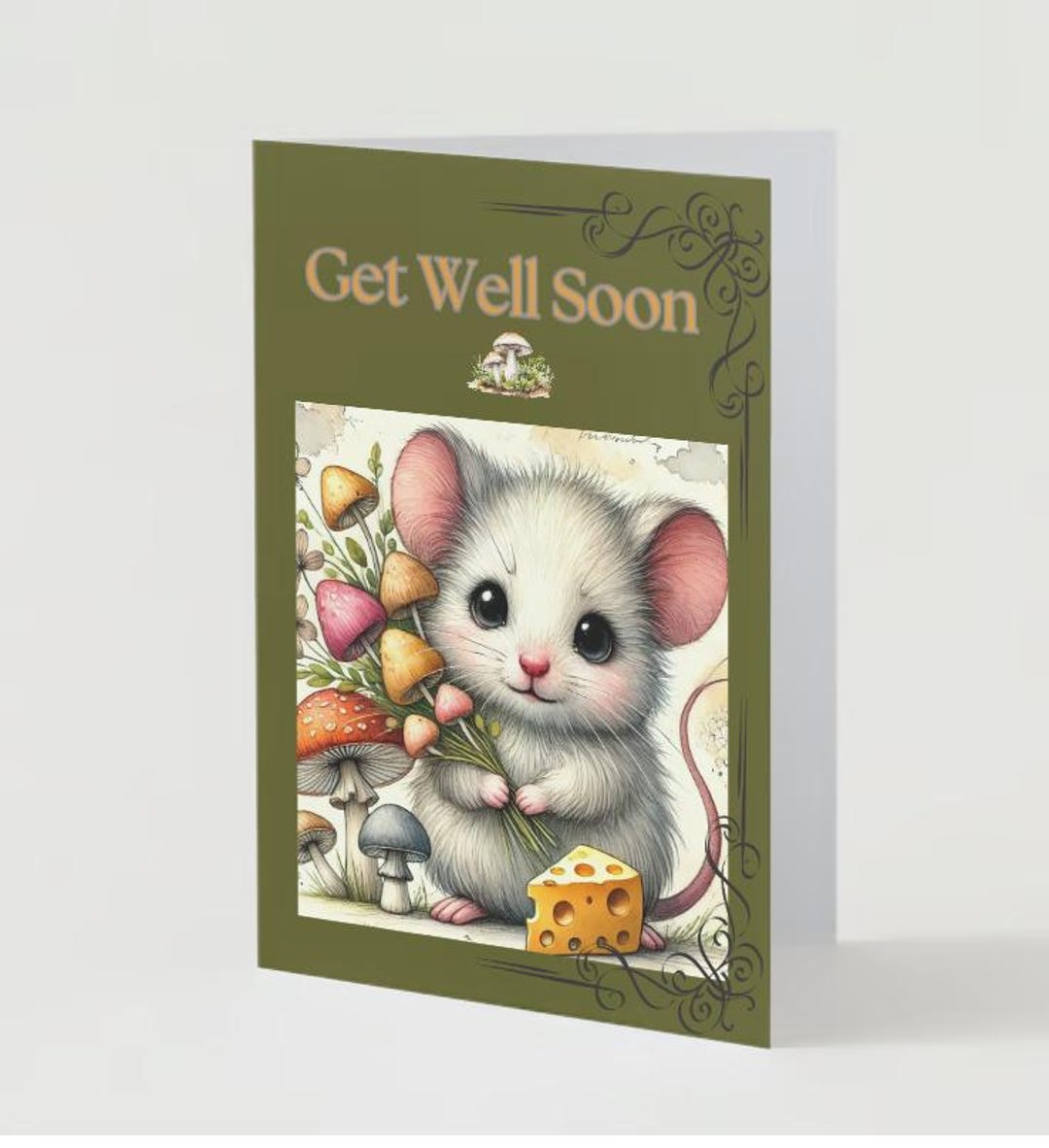 Cute Mouse Get Well Card Printable - Etsy
