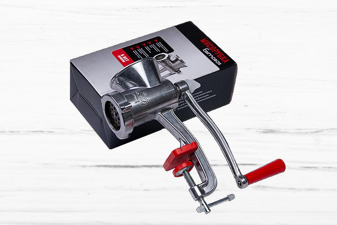 NEW Manual Meat Grinder Tabletop Hand Crank Mincer Myasorubka Ukraine ...