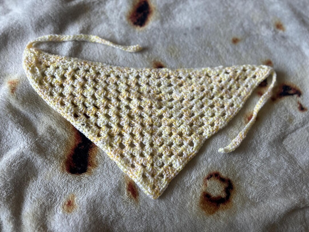 Buttered Popcorn Crochet Banadana - Etsy