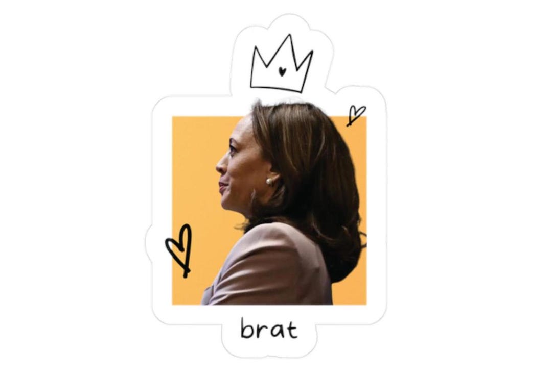 Kamala is Brat Vinyl Decal Democrat Campaign Supporter - Etsy