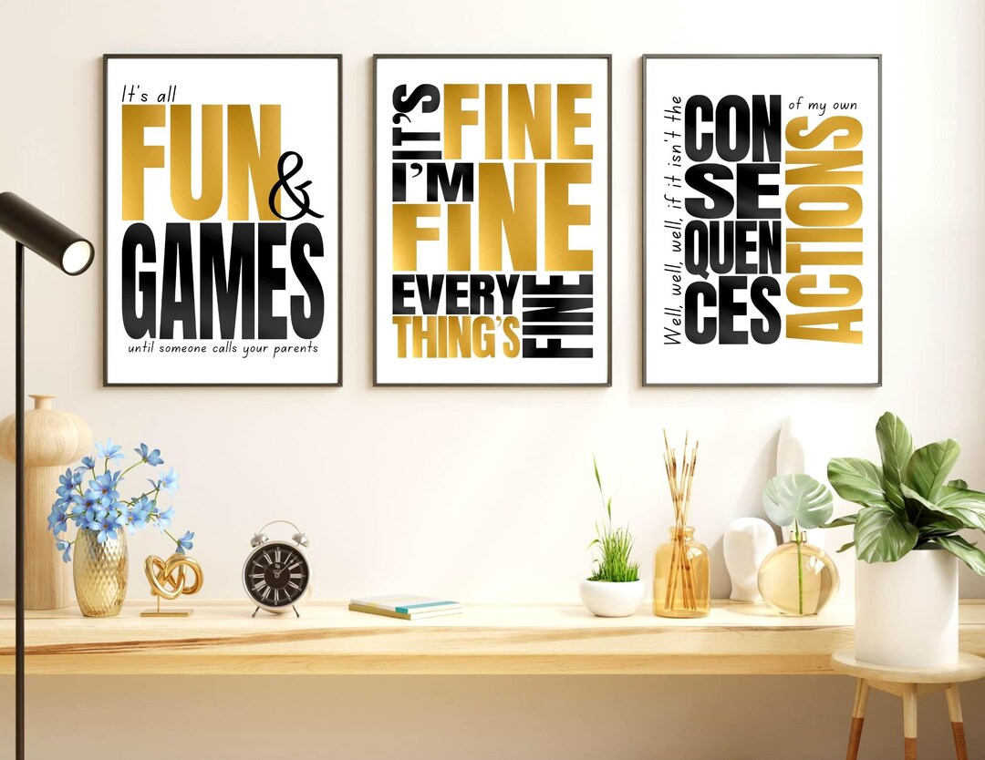 Classroom Funny Phrases Poster Set of 3 - Etsy