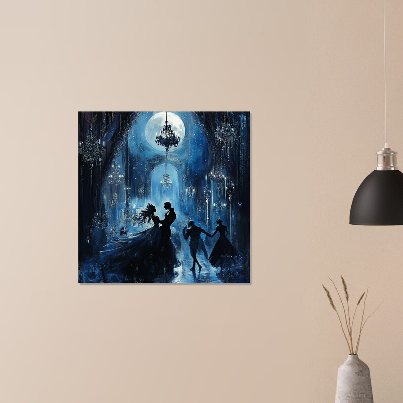 Elegant Midnight Ballroom Dance Wall Art - Romantic Dance Scene Decor ...