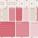 Pink Floral Weekly Planner Printable: To-do List, Meal Planning ...