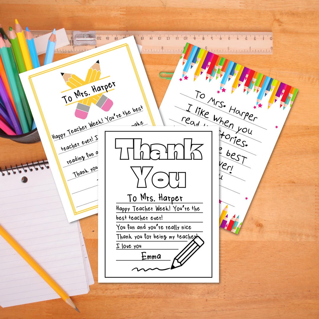 3 Teacher Appreciation Letter Teacher Appreciation Printable Teacher ...