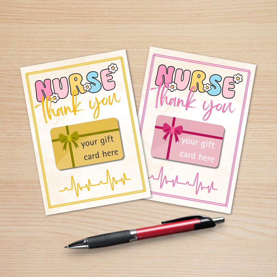 Gift Card Holder Nurse Day Nurse Appreciation Gift Card Holder ...