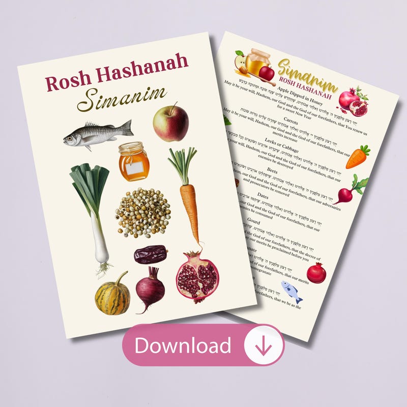 Rosh Hashanah Cards - Etsy