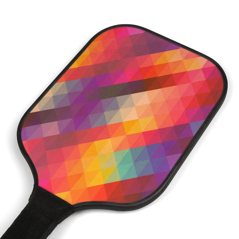 Gradient Pastel Checkered Pickleball Paddles, Pickleball Paddle Kit ...