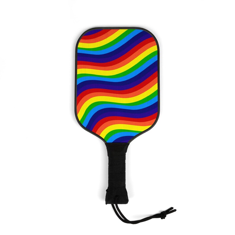 Wavy Rainbow Pickleball Pickleball Team Equipment, Fun Pickleball Gifts ...