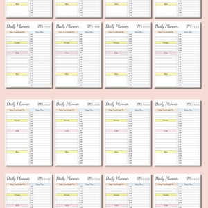 24 Hour Daily Planner Printable, Daily to Do List for Work / Personal ...