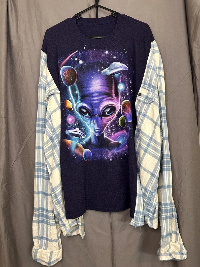 Alien Flannel - Etsy