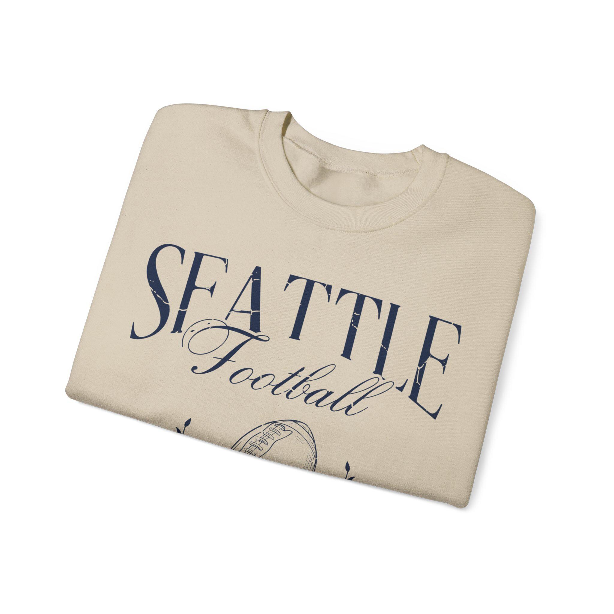Cutesy Seattle Football Crewneck | Preppy Design Seattle Seahawks ...