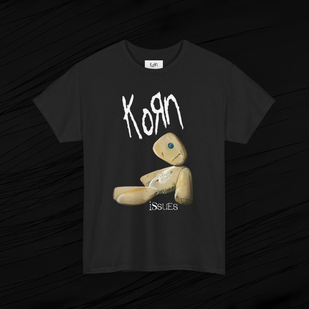 Korn Issues Logo Album Cover Unisex T-shirt, Band Concert Merch ...