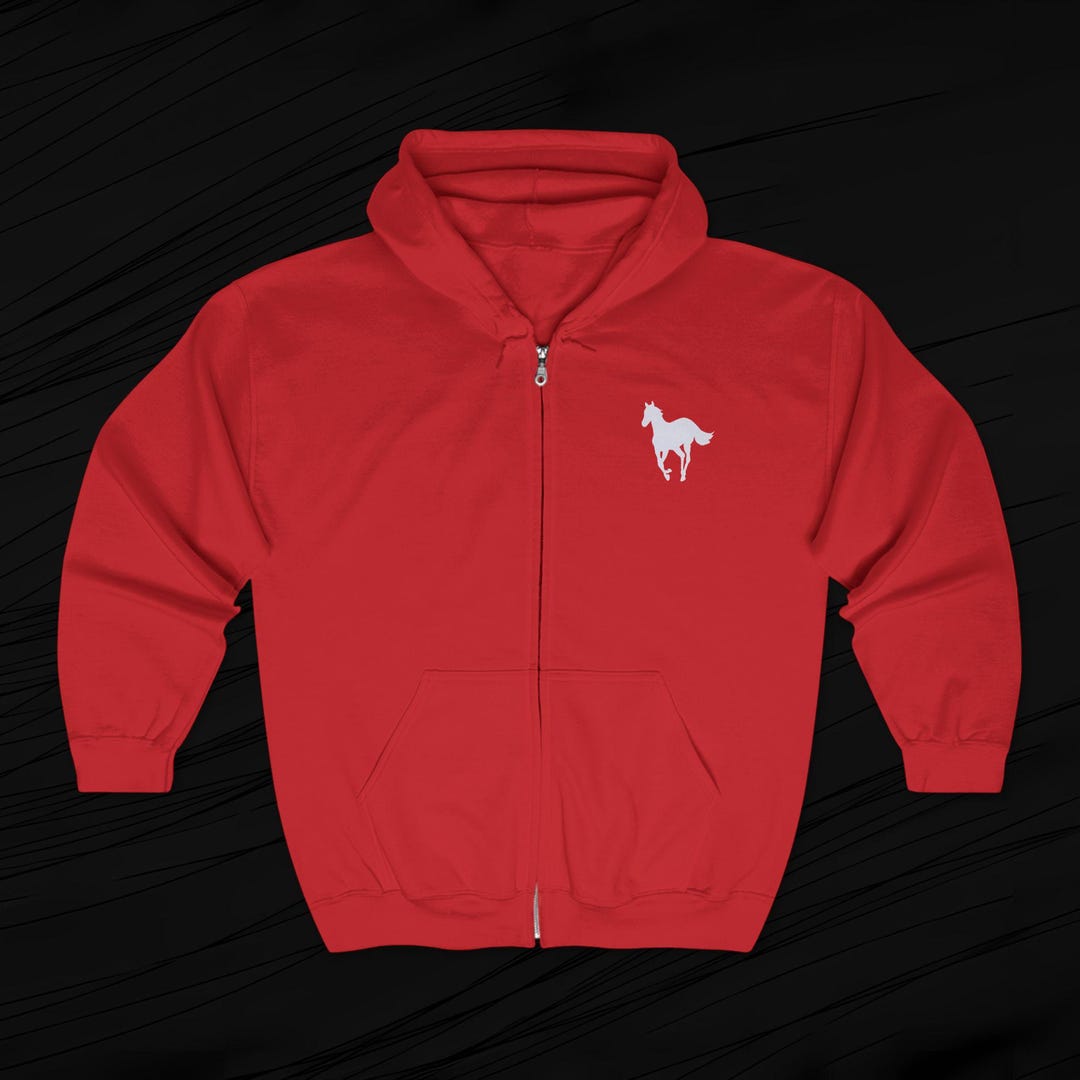 Deftones White Pony Zip up Hoodie - Alternative Rock Band Unisex Full ...
