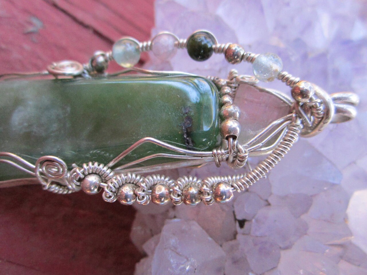 Jade and Watermelon Tourmaline Goddess - Etsy