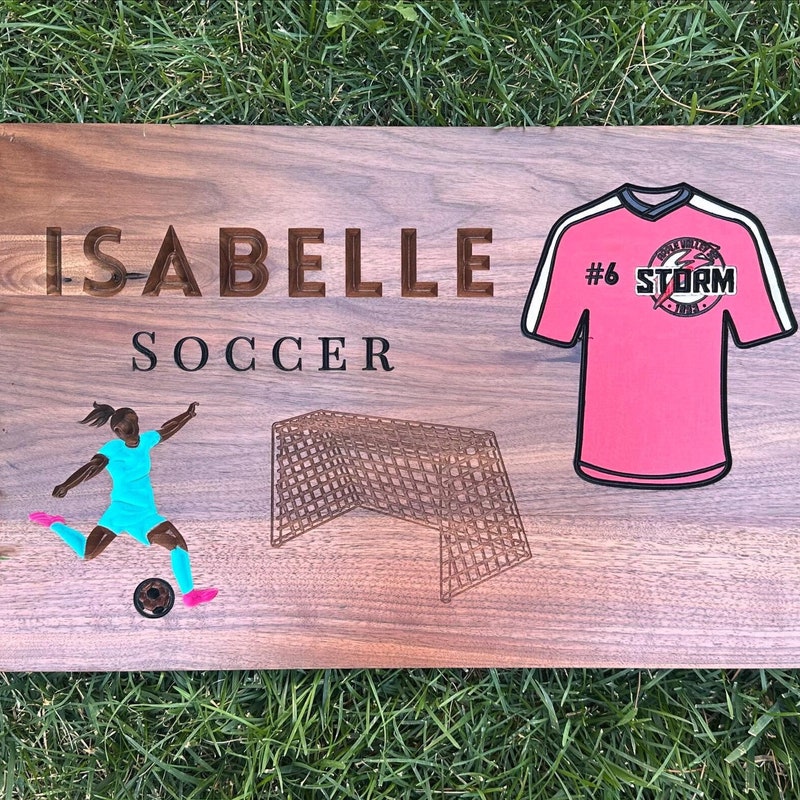Soccer Wood Sign - Etsy