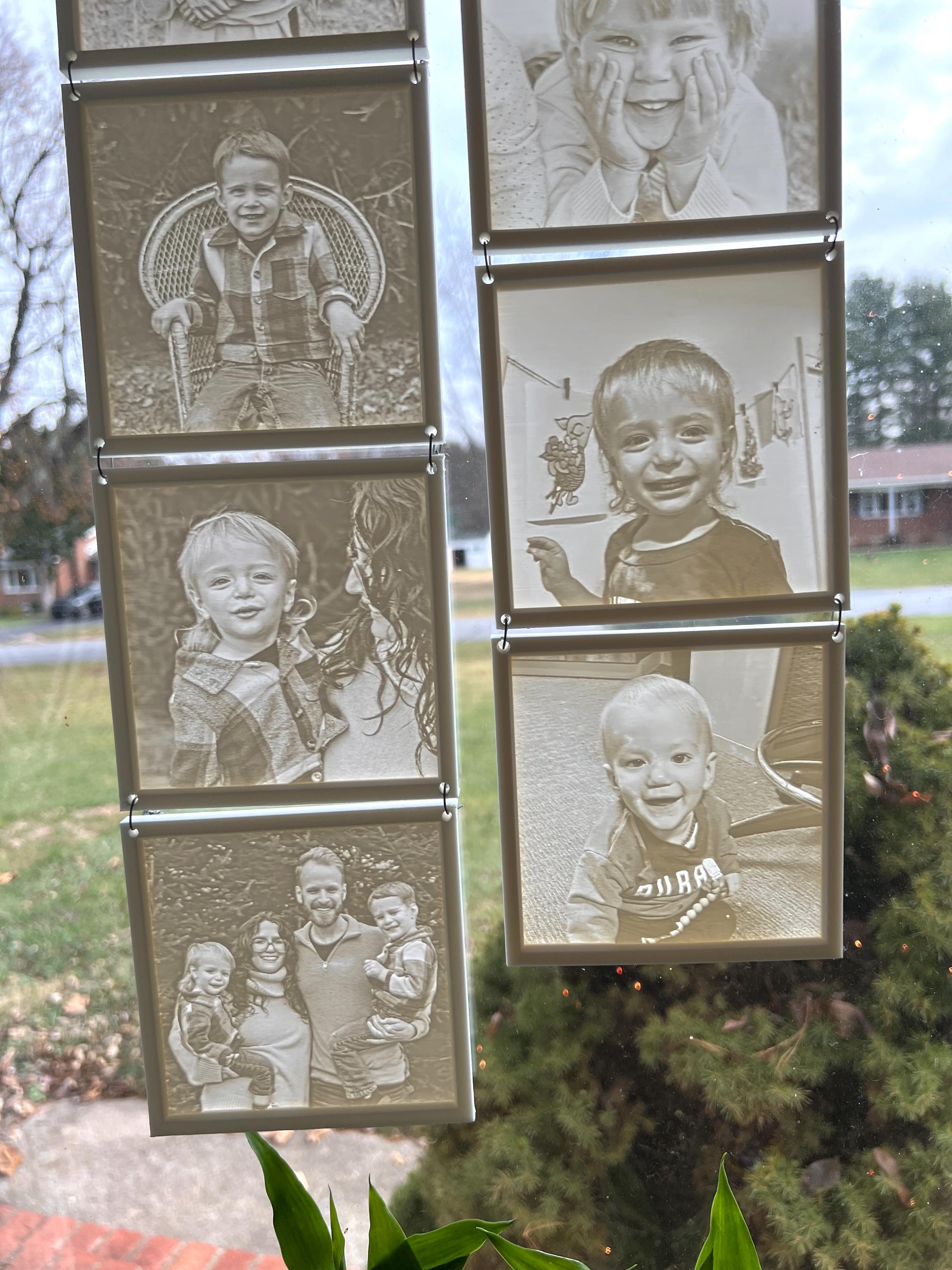 Personalized Photo Lithophane: 3D Printed Window Sun Catcher - Etsy