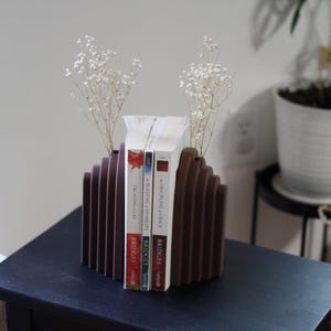 Modern Arch Bookend With Functional Vase - Etsy