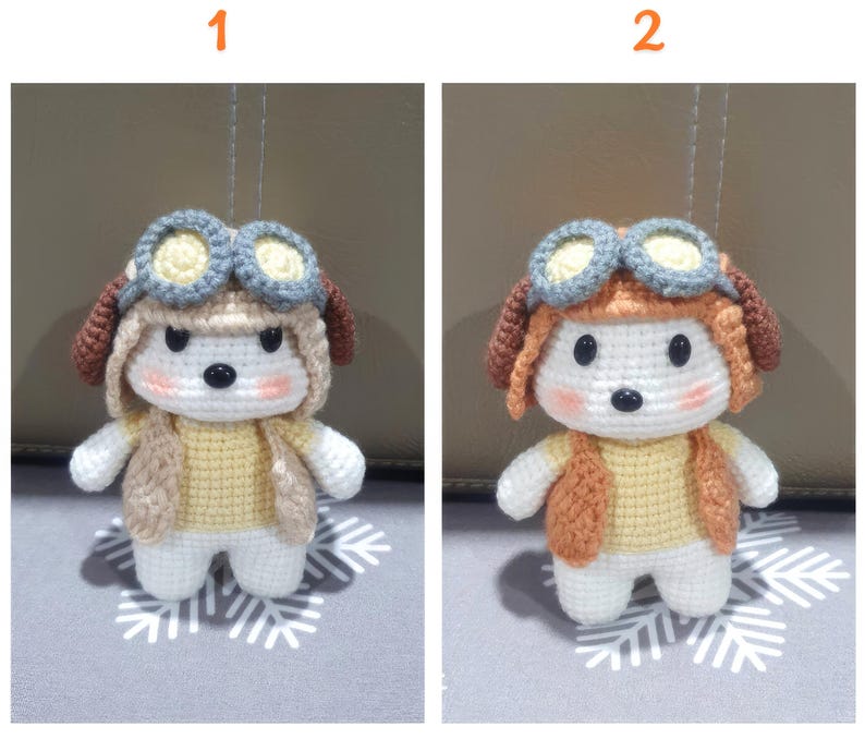 Handmade Pilot Crochet, Crochet Pilot Keychain, Mini Pilot Plushie ...