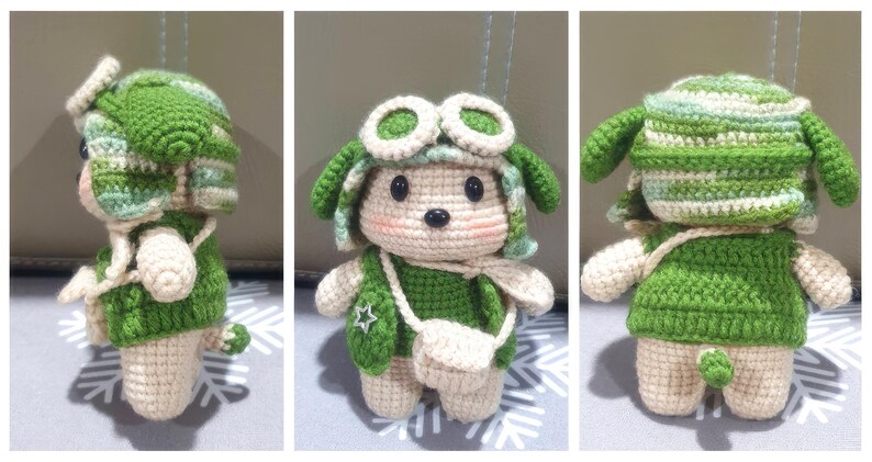 Handmade Pilot Crochet, Crochet Pilot Keychain, Mini Pilot Plushie ...
