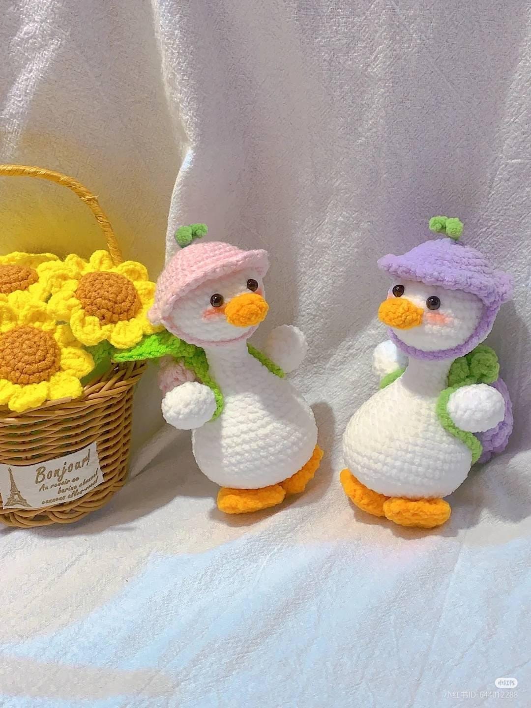 Handmade Duck Crochet, Crochet Duck Keychain, Duck Plushie, Amigurumi ...
