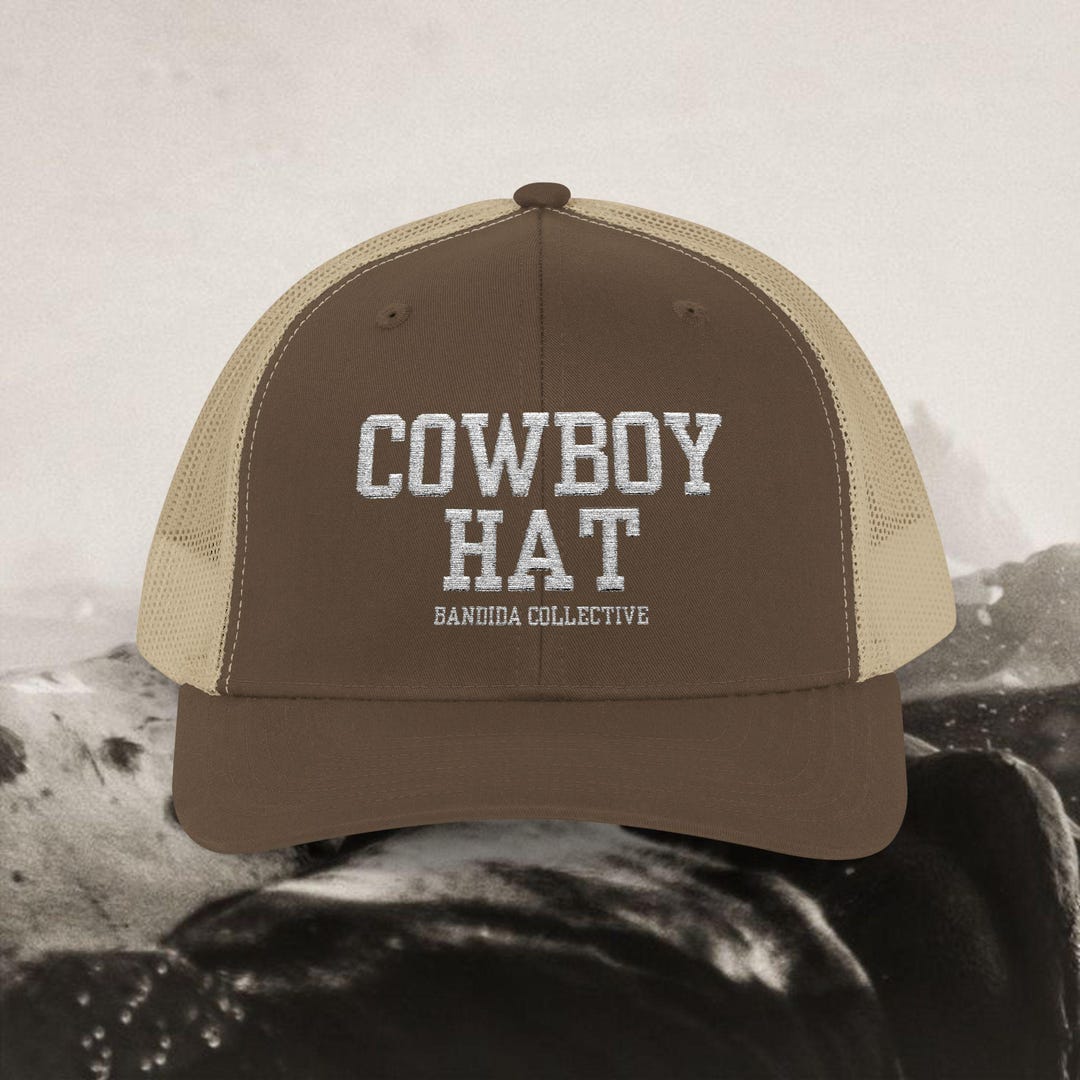Cowboy Hat Snapback Trucker Hat - Etsy