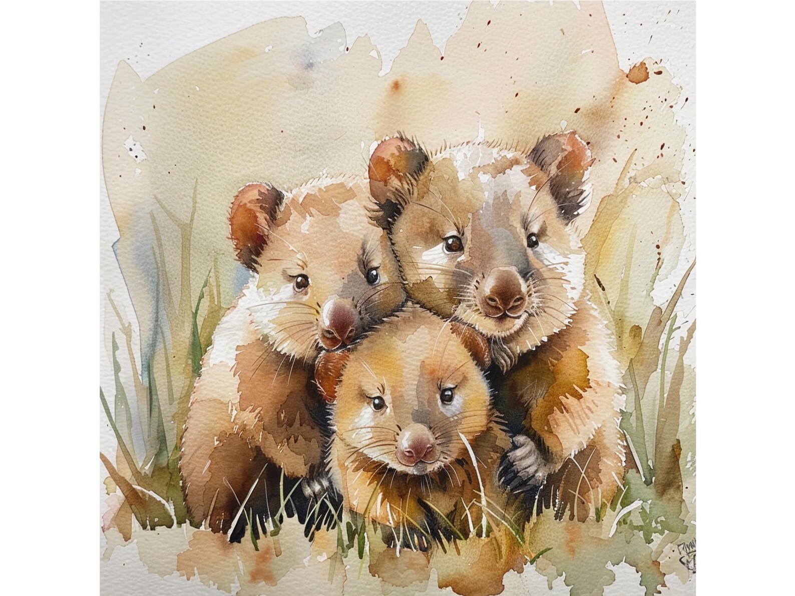 Cute Wombat Clipart, Wombat, Animal, Watercolor, Digital Art Bundle - Etsy