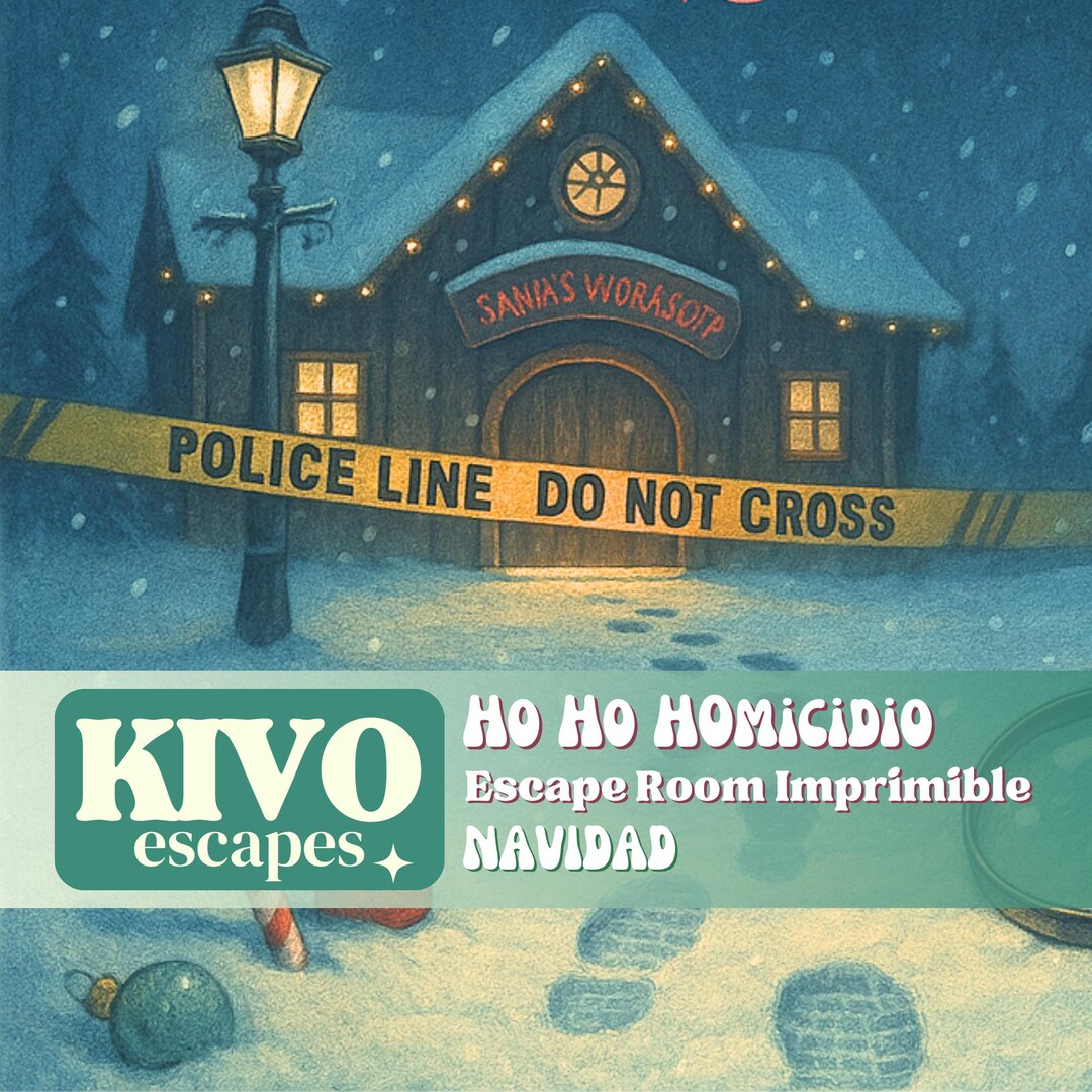 Escape Room Kit De Navidad En Español. DIY Escape Room Kit Para Jugar ...