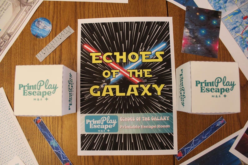 Escape Room Kit. Printable Galactic Sci-fi Escape Room. Logic Game to ...