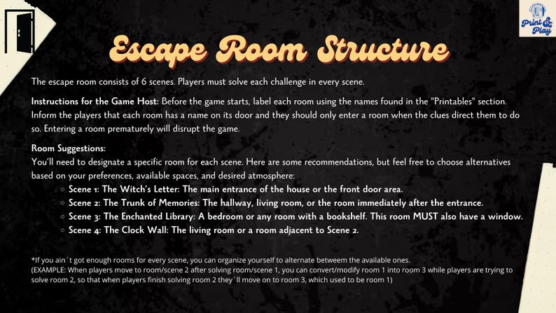 Hollow Ville Spirits. Halloween Printable Escape Room. Advanced 14+ DIY ...