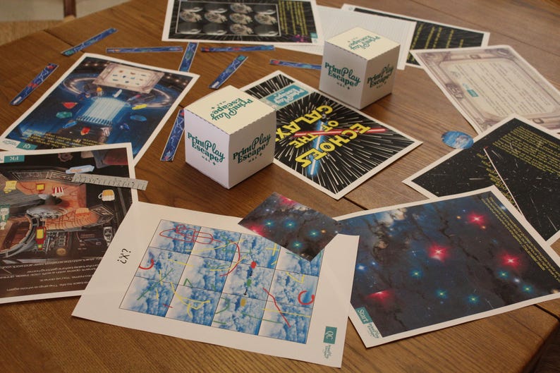 Escape Room Kit. Printable Galactic Sci-fi Escape Room. Logic Game to ...