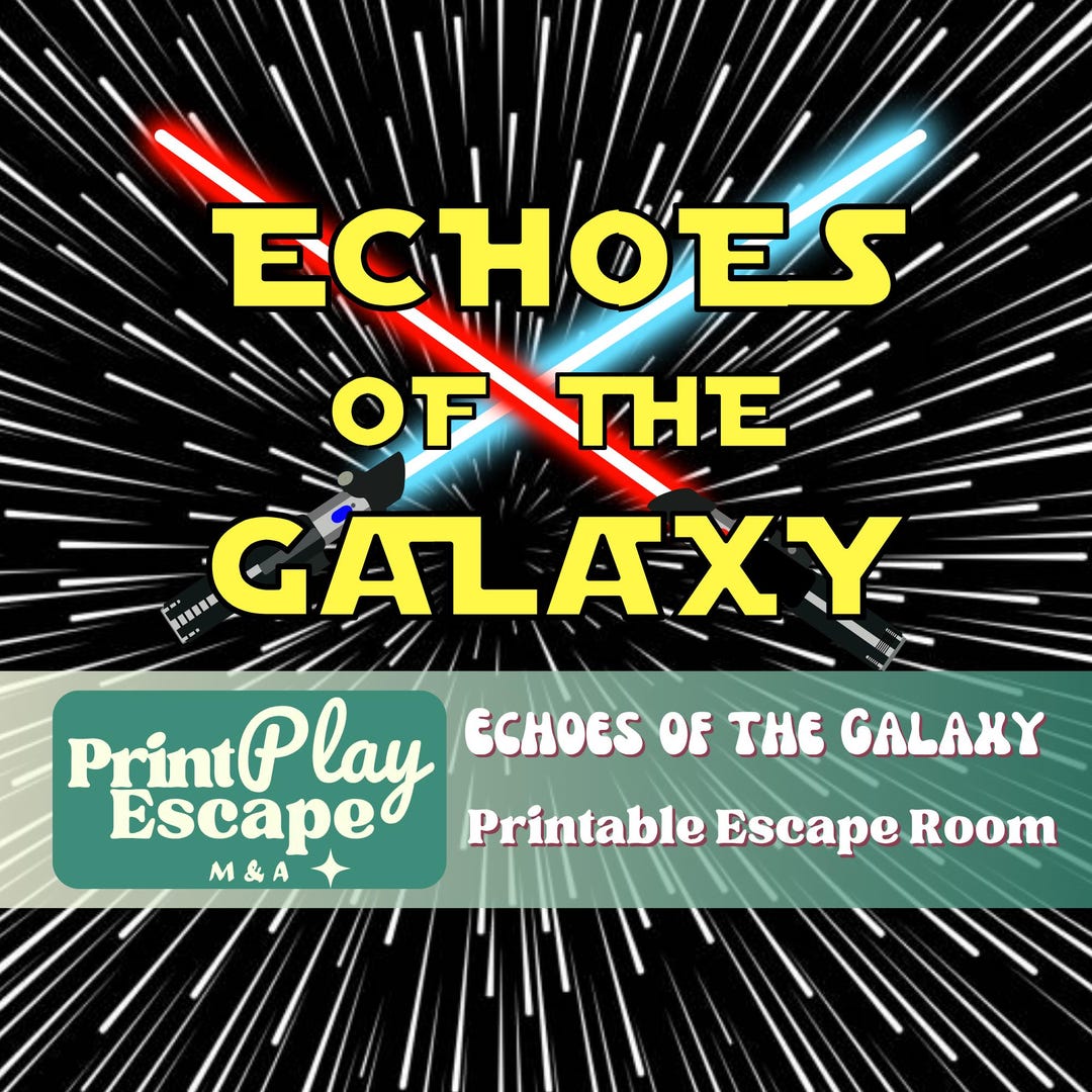 Escape Room Kit. Printable Galactic Sci-fi Escape Room. Logic Game to ...