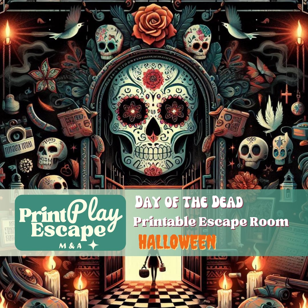 Day of the Dead. Halloween Printable Escape Room. Intermediate 12+ DIY ...