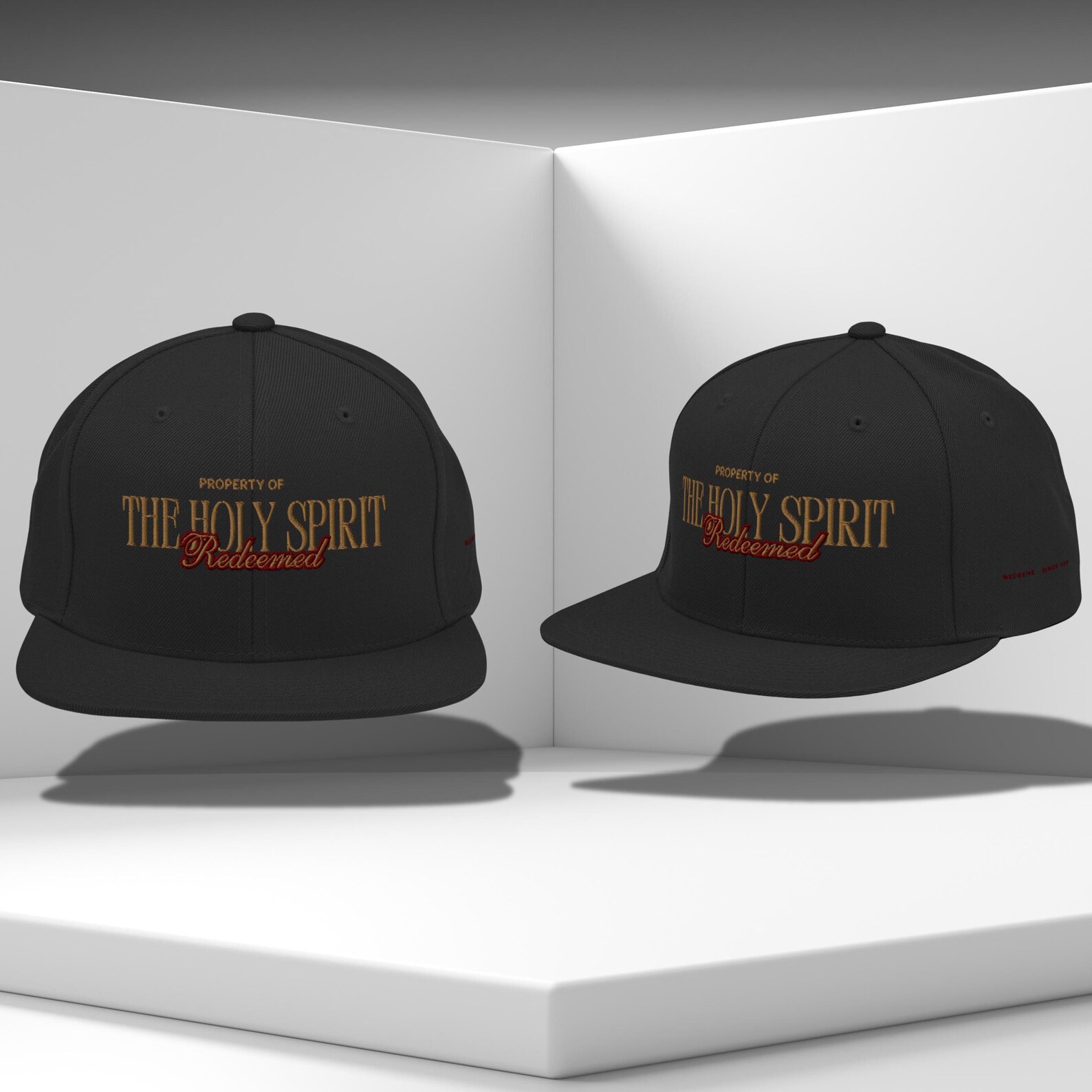 Gold Embroidery Christian Hat Retro Property of the Holy Spirit ...