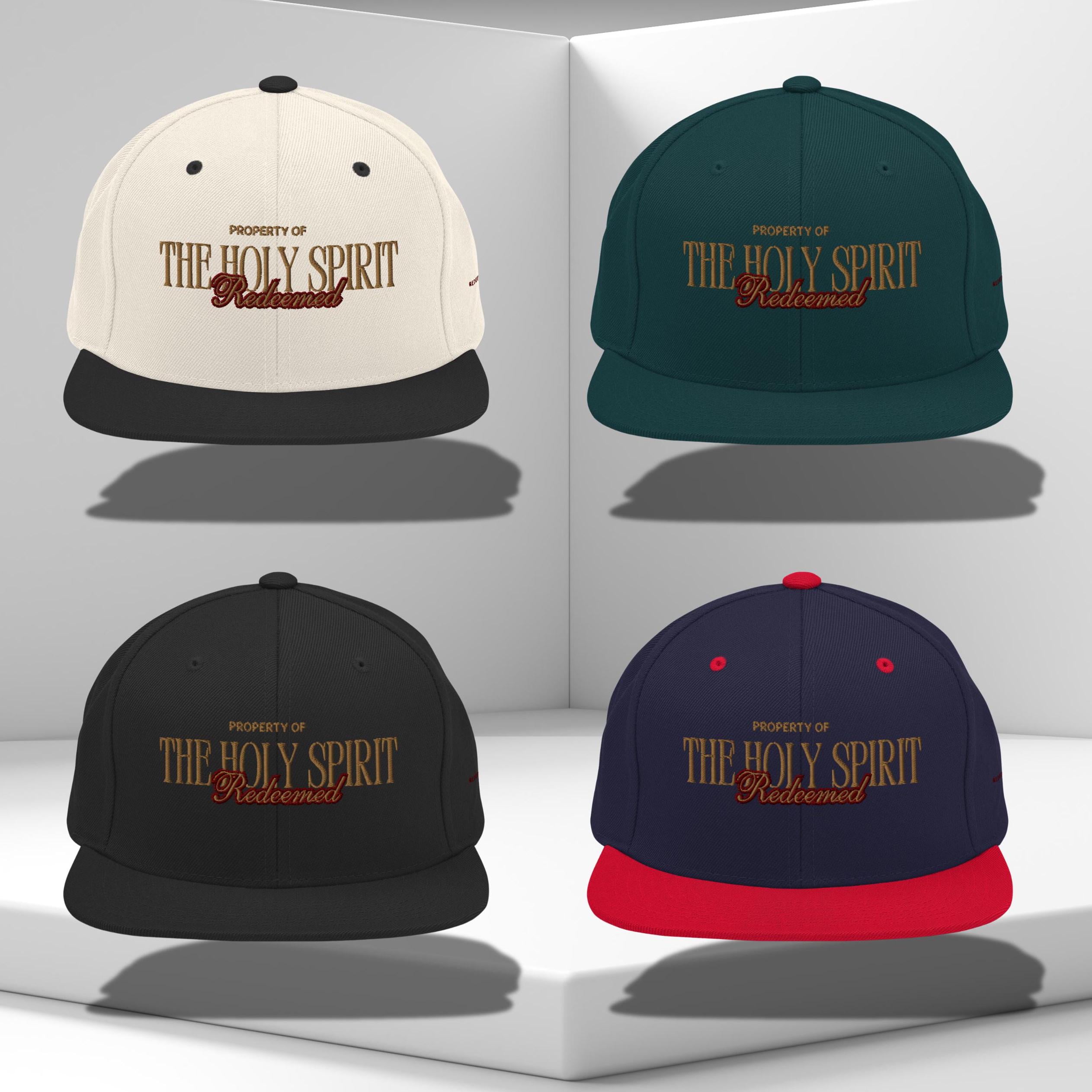 Gold Embroidery Christian Hat Retro Property of the Holy Spirit ...