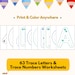 Practice and Trace Uppercase, Lowercase Letters, and Numbers 0-10 ...