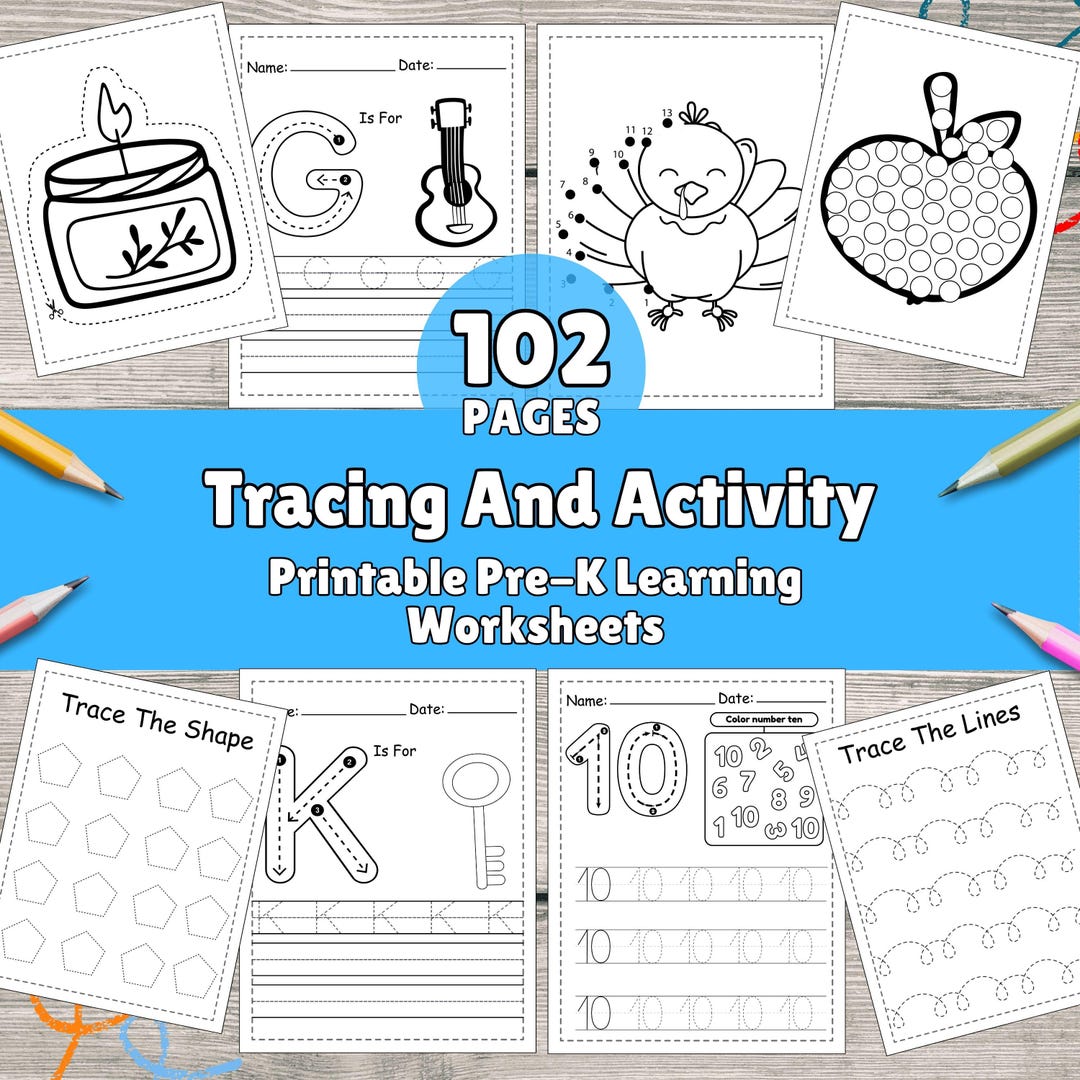 Line Tracing, Shape Tracing, Alphabet Tracing, Number Ttracing ...