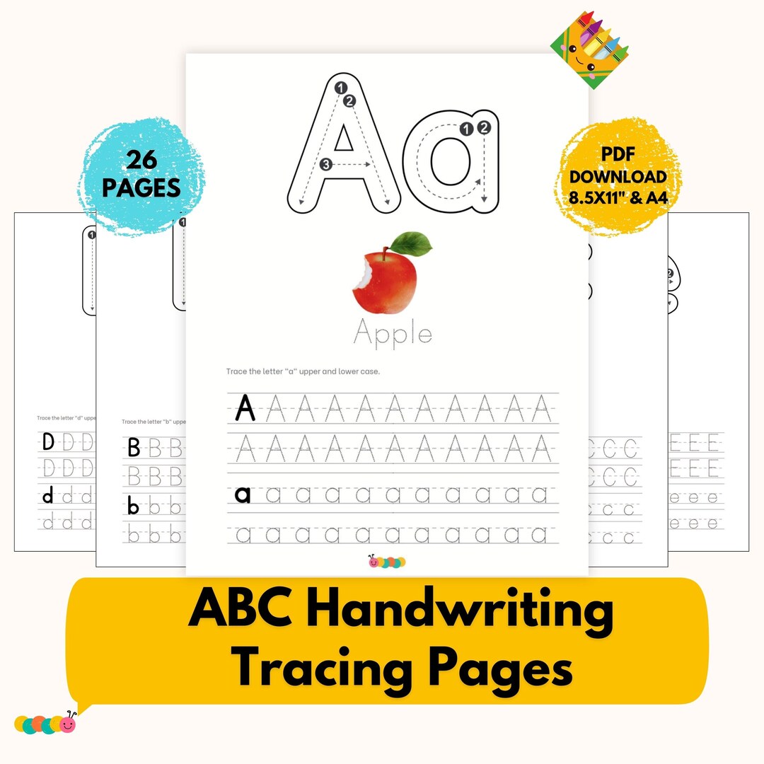 ABC Tracing Worksheets | Alphabet Practice for Kids | Preschool ...
