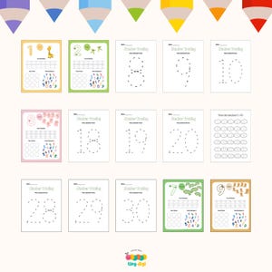 Number Worksheets, Preschool and Kindergarten Math Practice, 1 to 30 ...
