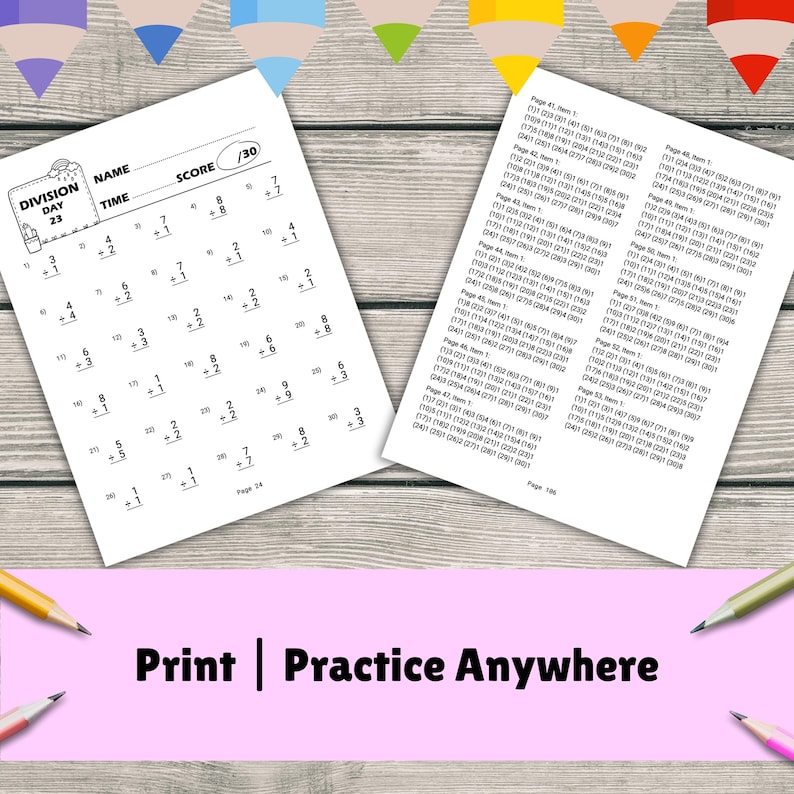 100 Printable Division Worksheets for 4th, 5th Grade Math Practice ...