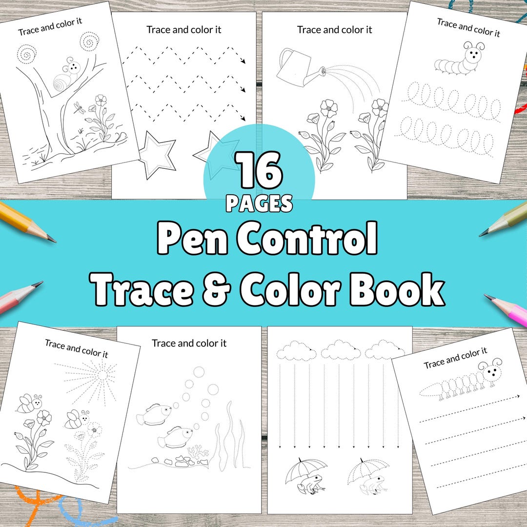 Printable Kids Tracing Worksheets | Pen Control Activity for Toddlers ...