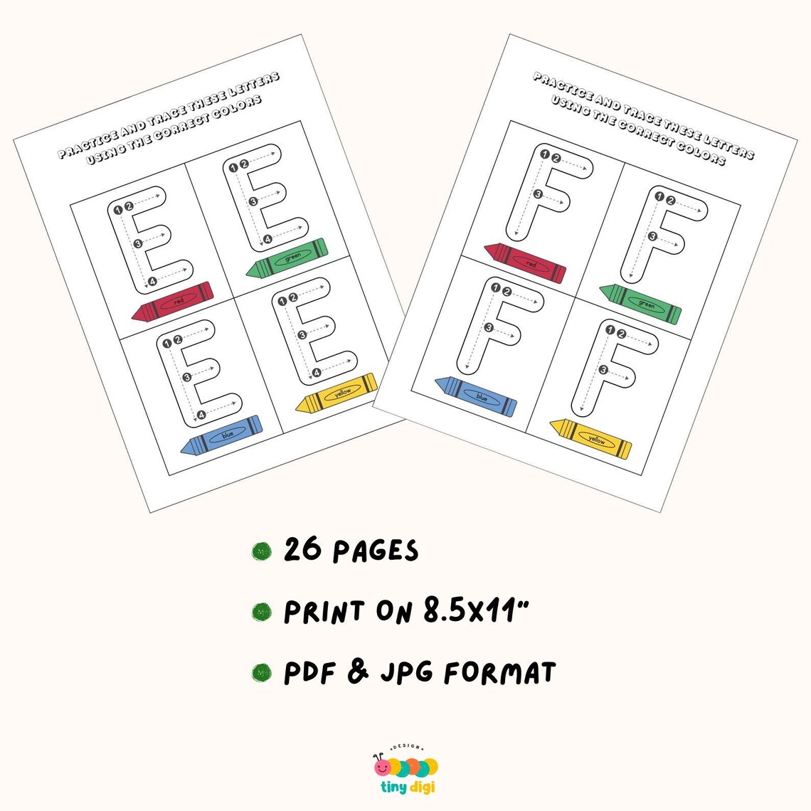 Alphabet Tracing, Tracing for Capital Letters, Uppercase Letters ...