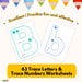 Practice and Trace Uppercase, Lowercase Letters, and Numbers 0-10 ...
