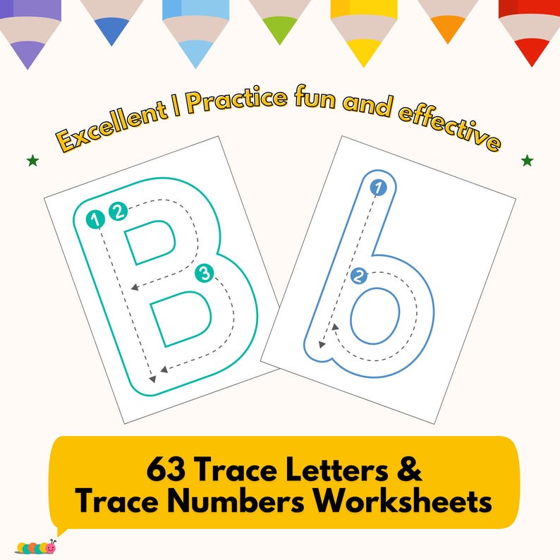 Practice and Trace Uppercase, Lowercase Letters, and Numbers 0-10 ...