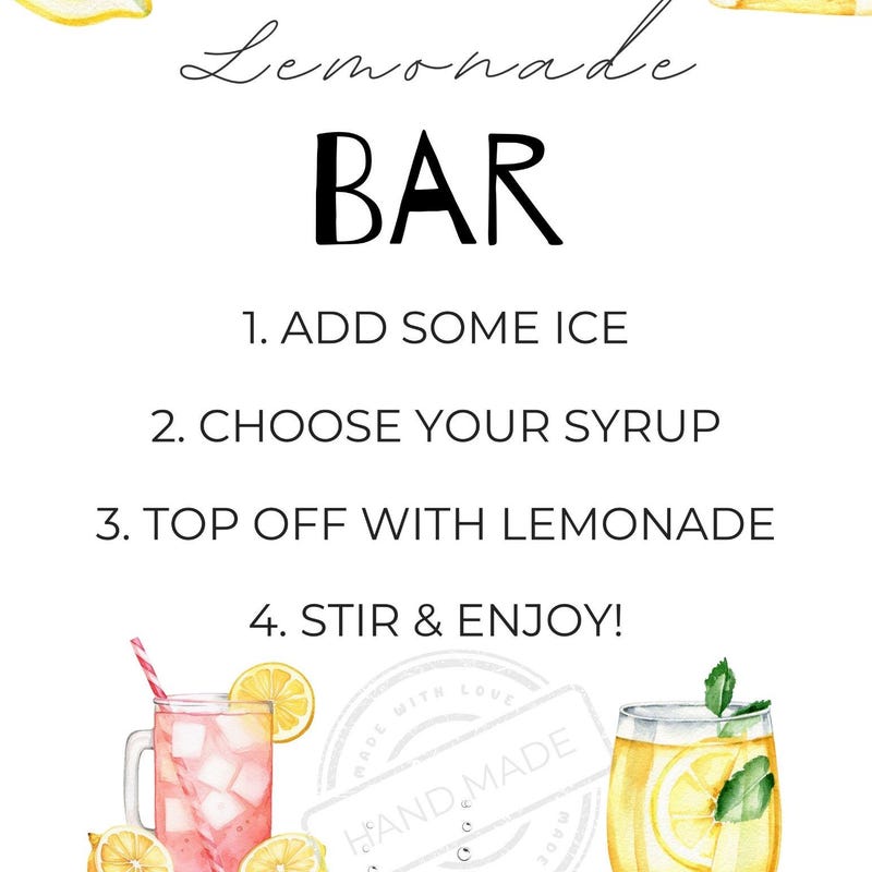 Lemonade Sign - Etsy